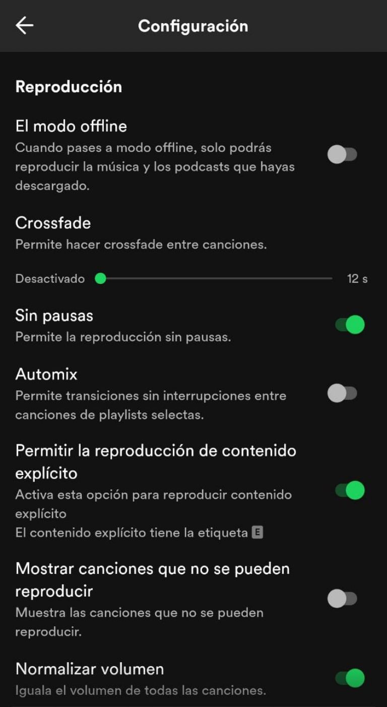 ¿Cómo hacer para que las canciones suenen seguidas en Spotify? - Sonica