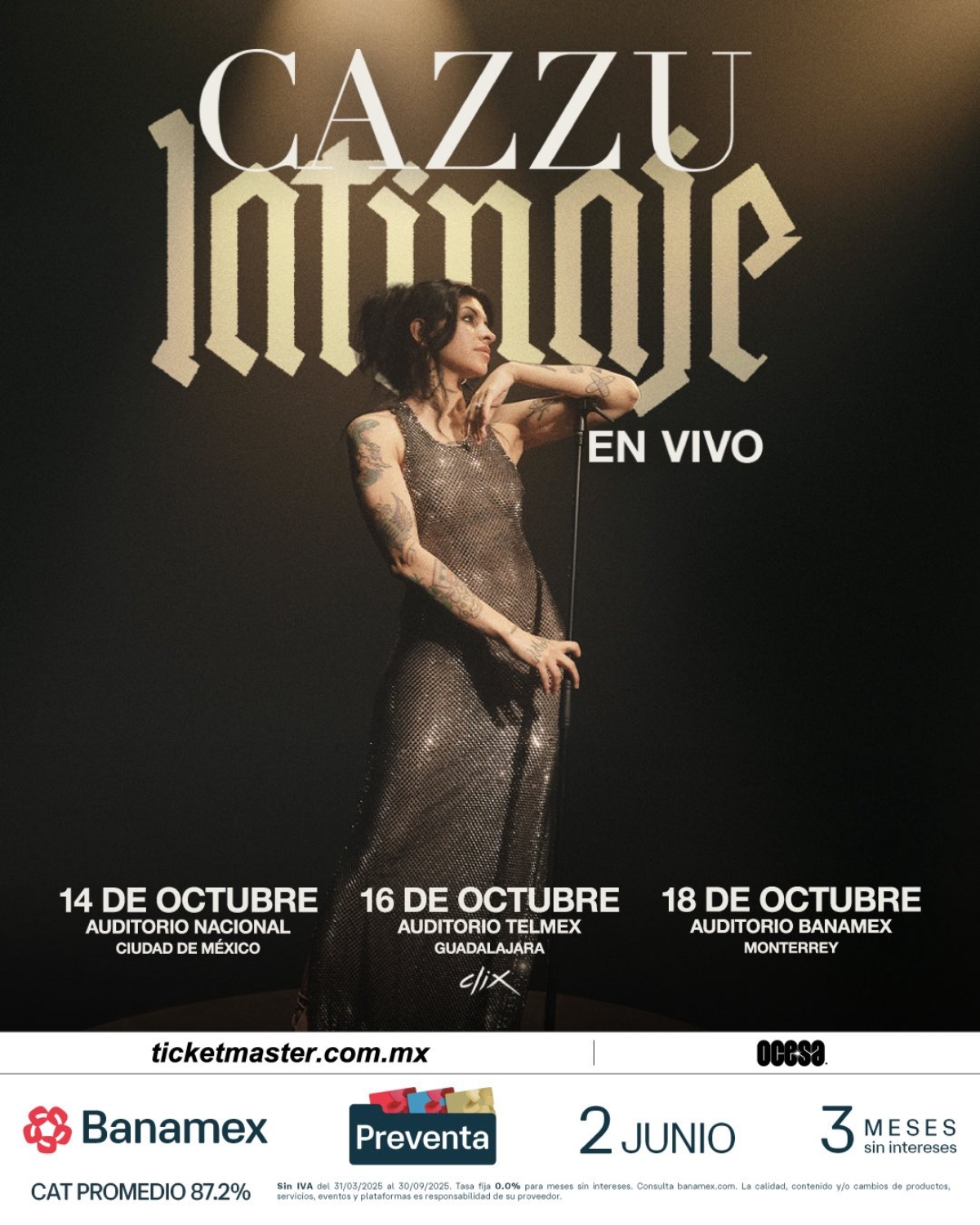 Cazzu en México: precio de boletos y fechas de su concierto en el Auditorio Nacional - Sonica