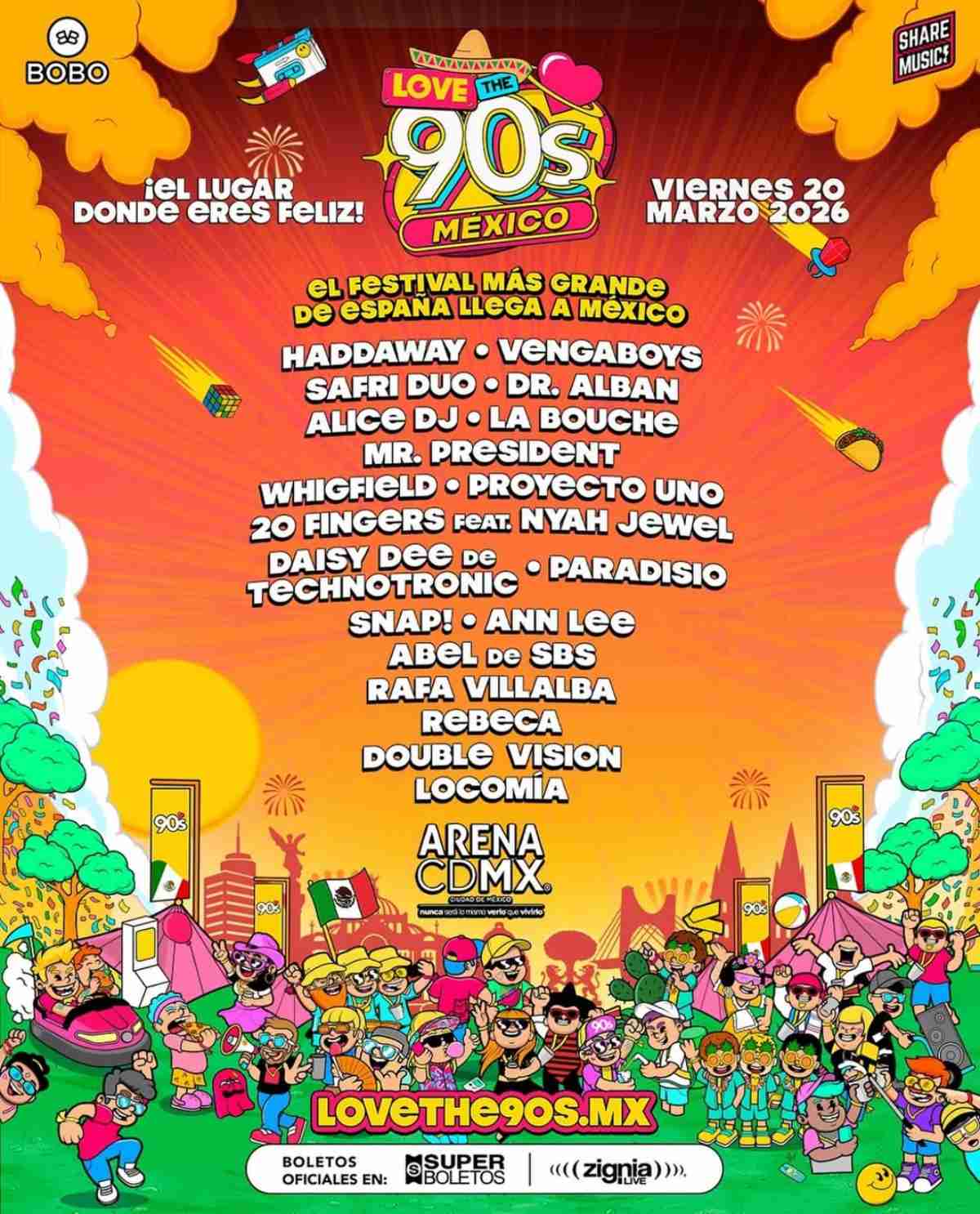 Love The 90’s CDMX 2025: artistas confirmados, boletos y todo lo que ...