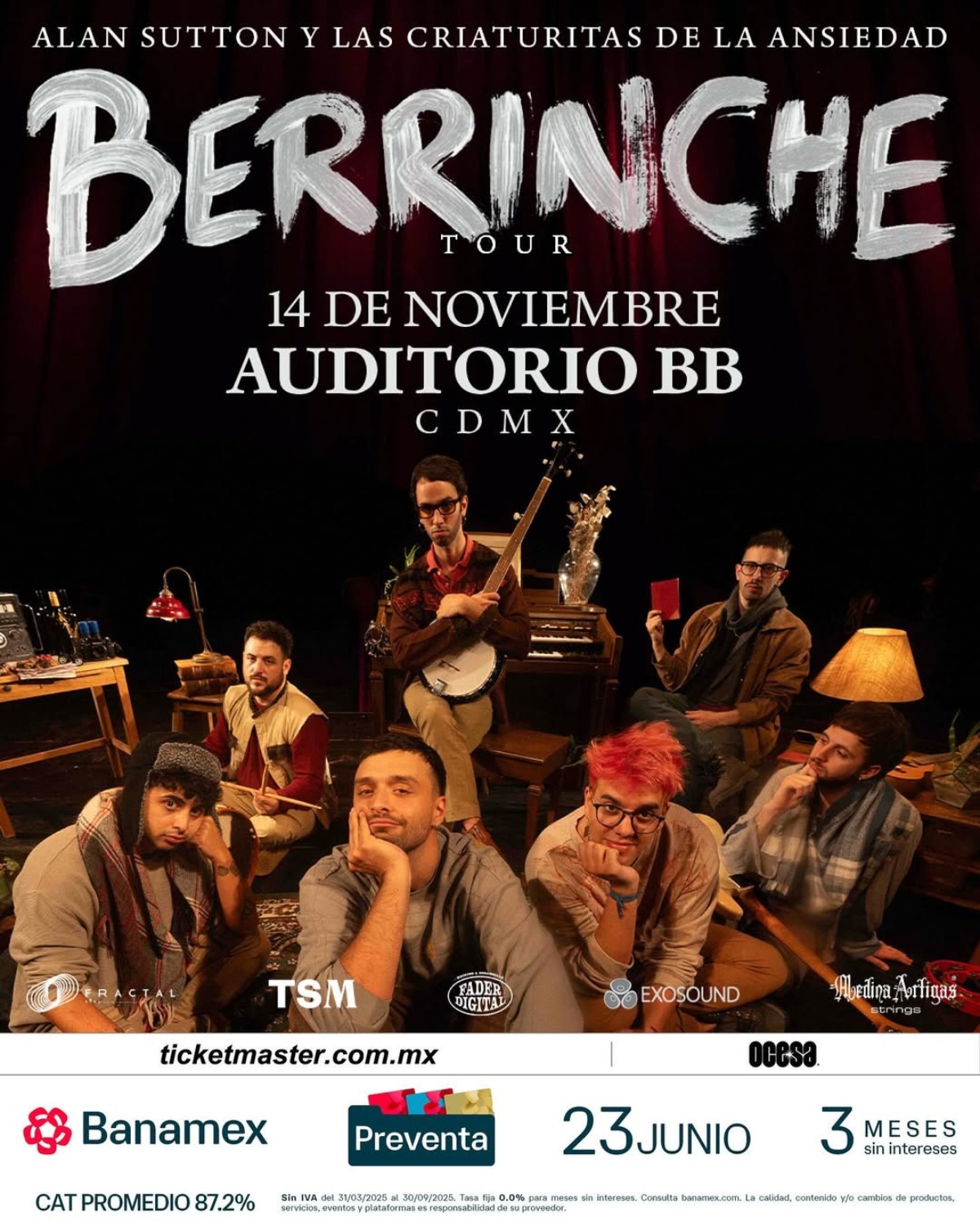 Alan Sutton y las Criaturas de la Ansiedad en CDMX 2025: precio de ...