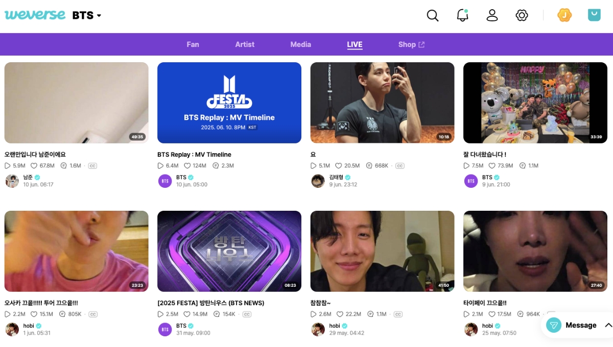 ¿Cuál es el Weverse de BTS y como ver sus live? - Sonica