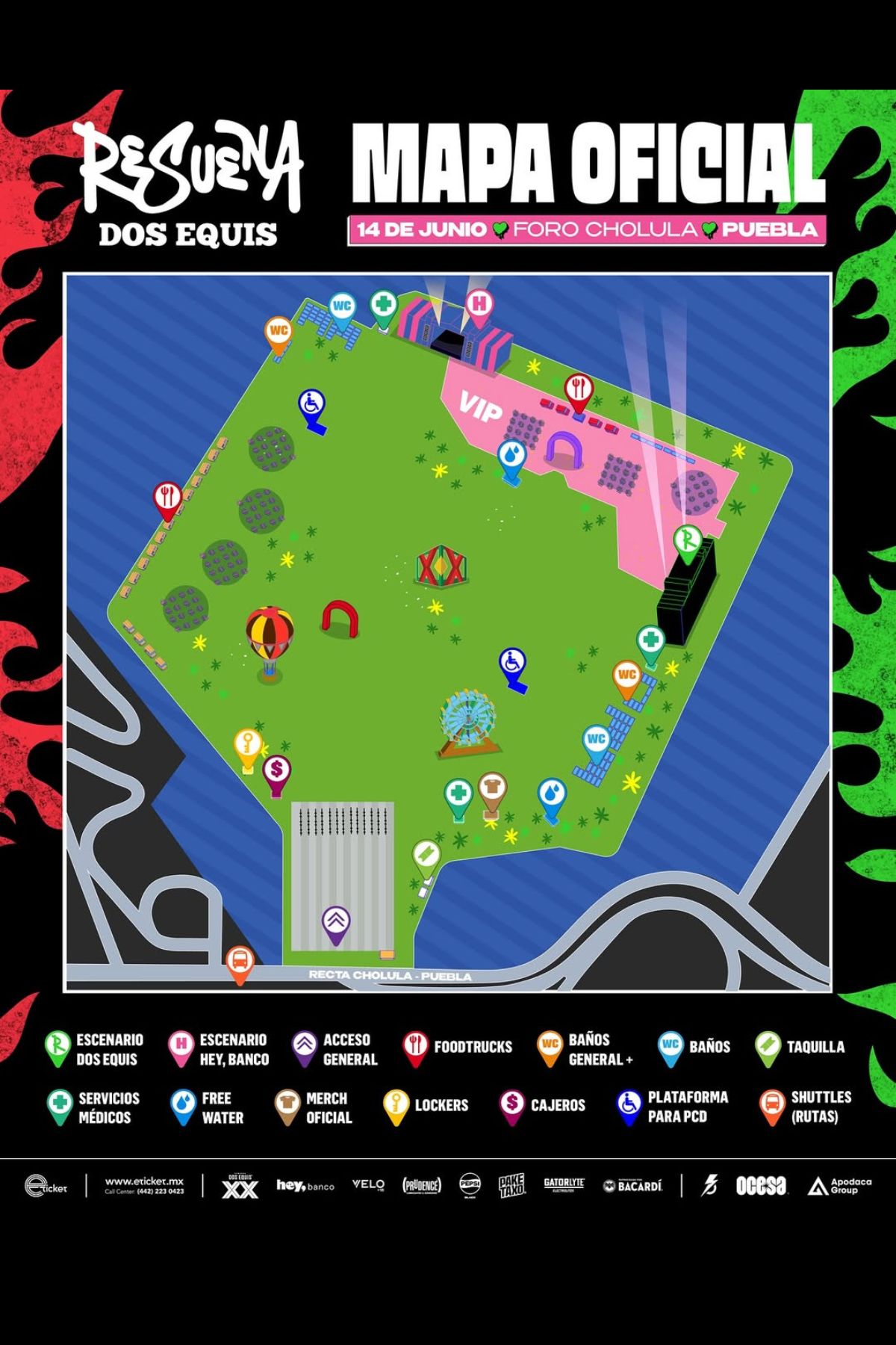 Resuena dos Equis 2025: mapa, horarios y artistas por escenario este ...