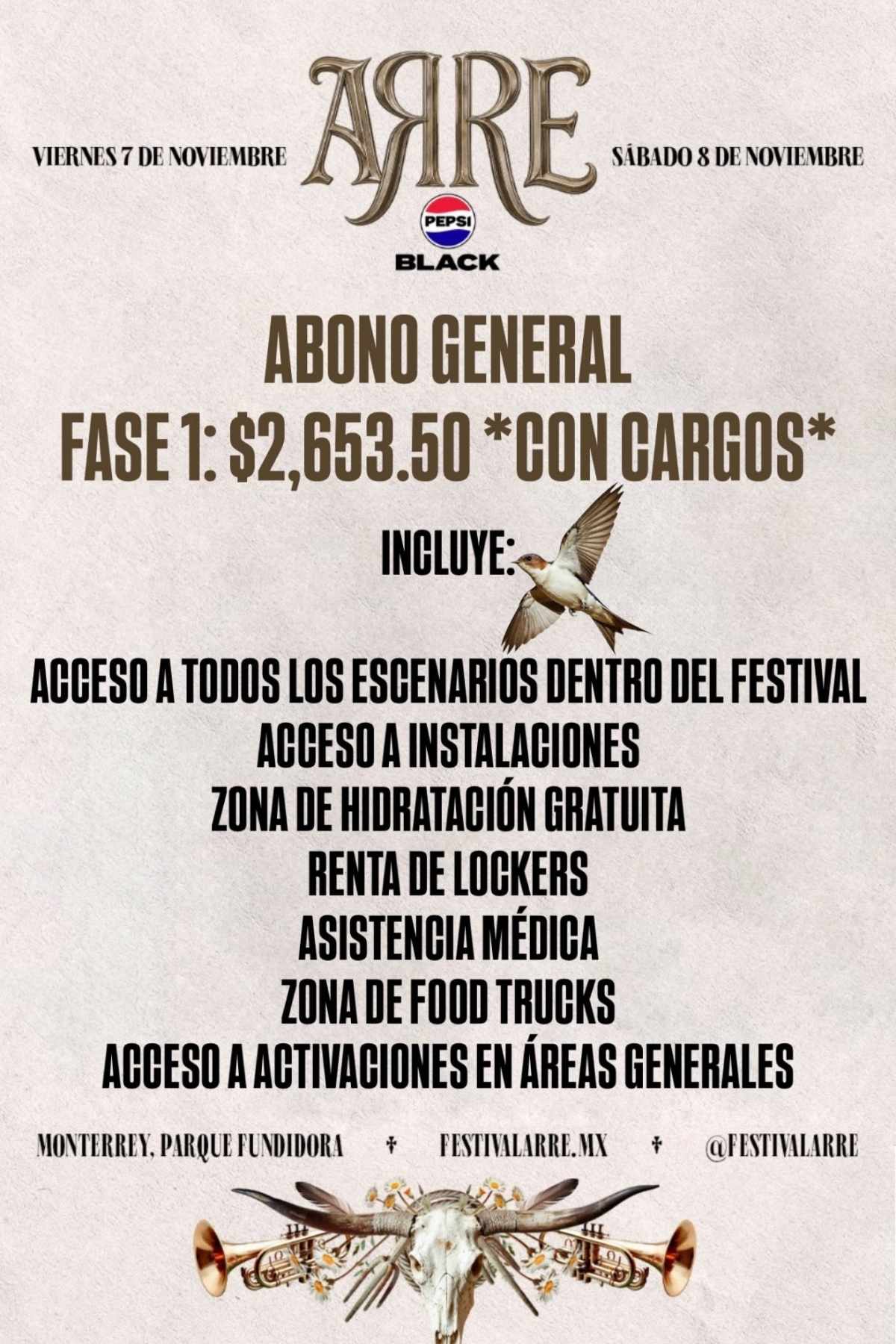 ARRE 2025: precio y qué contiene cada abono para el festival en ...