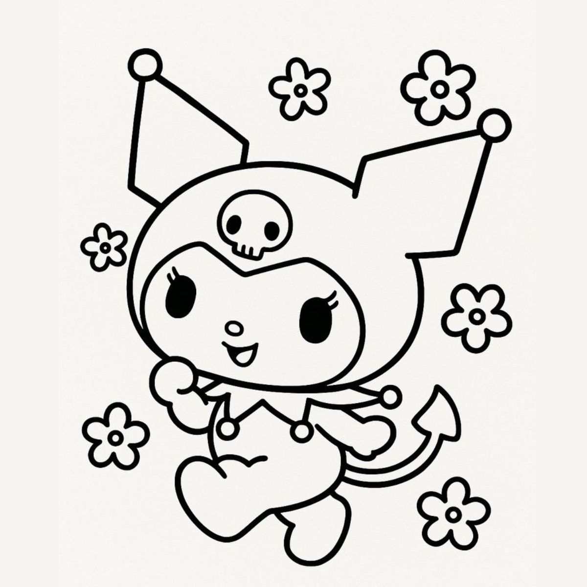 5 plantillas de My Melody y Kuromi para imprimir y colorear con tus ...
