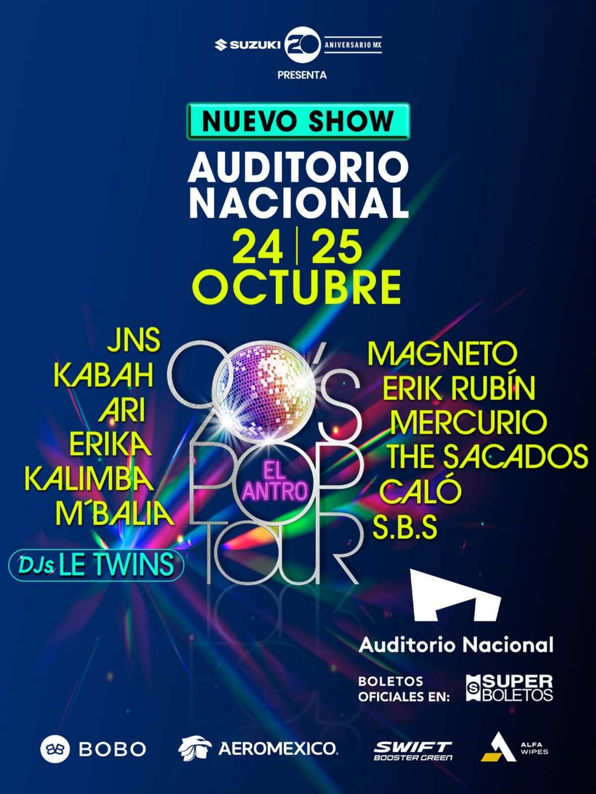 90’s Pop Tour El Antro: horarios, setlist, estacionamiento y duración ...