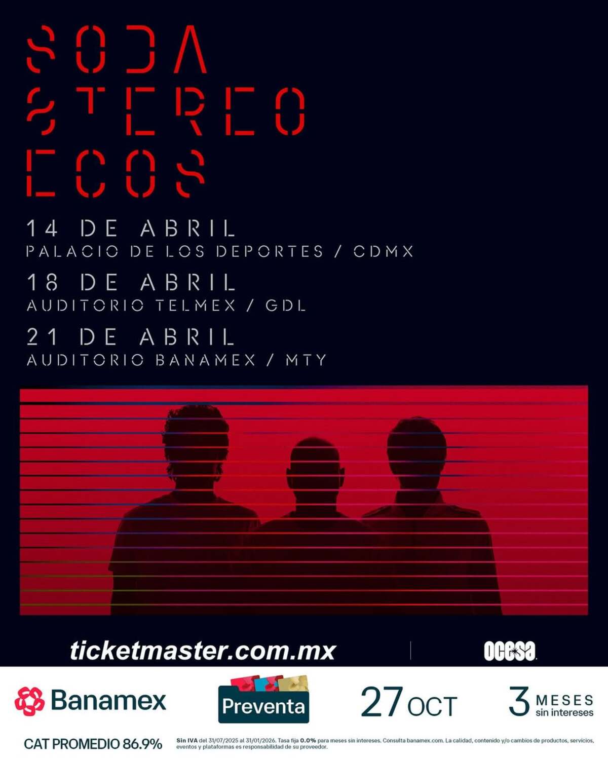 Soda Stereo en México: fechas, precio de boletos y link de preventa para sus conciertos - Sonica