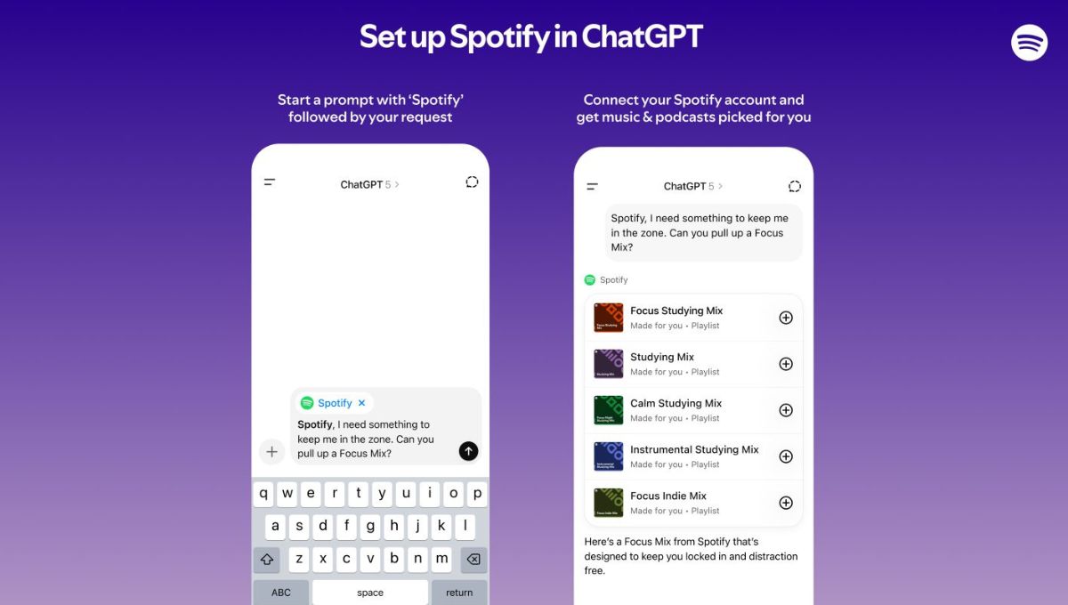 Spotify y Chat GPT se unen para que tengas música personalizada ¿cómo ...