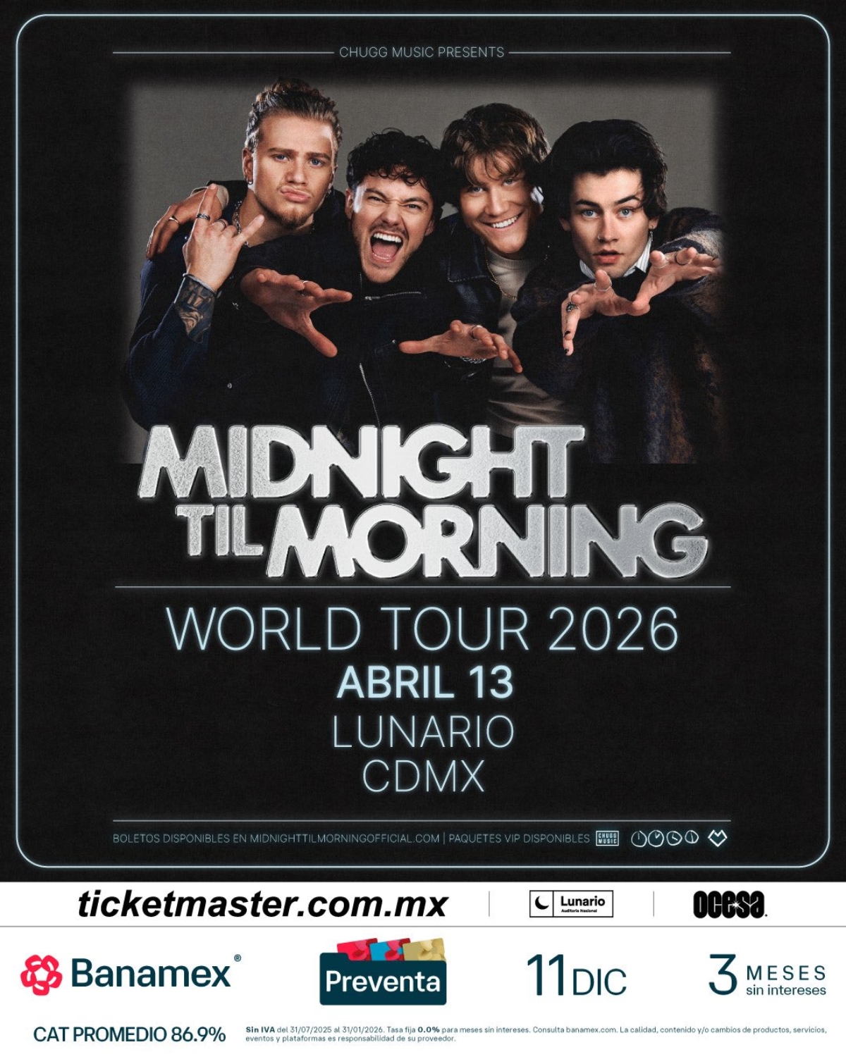 Midnight Til Morning en CDMX: fecha, precio de boletos y link de ...